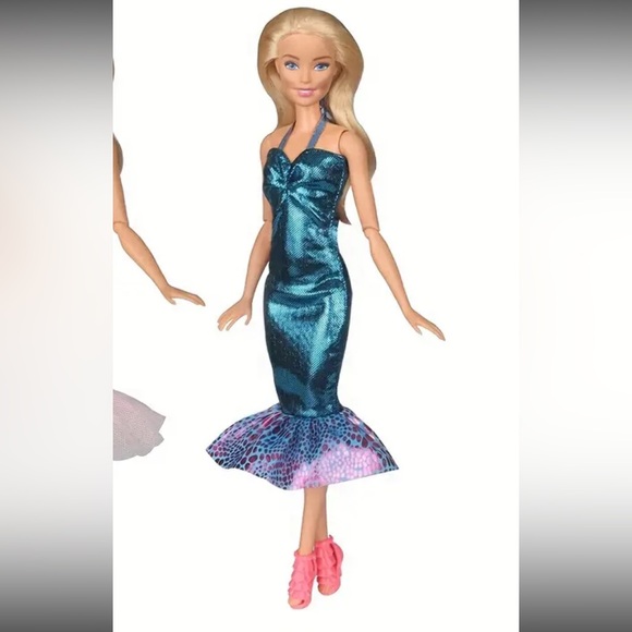 Toys | Mermaid Style Dress For Barbie | Poshmark